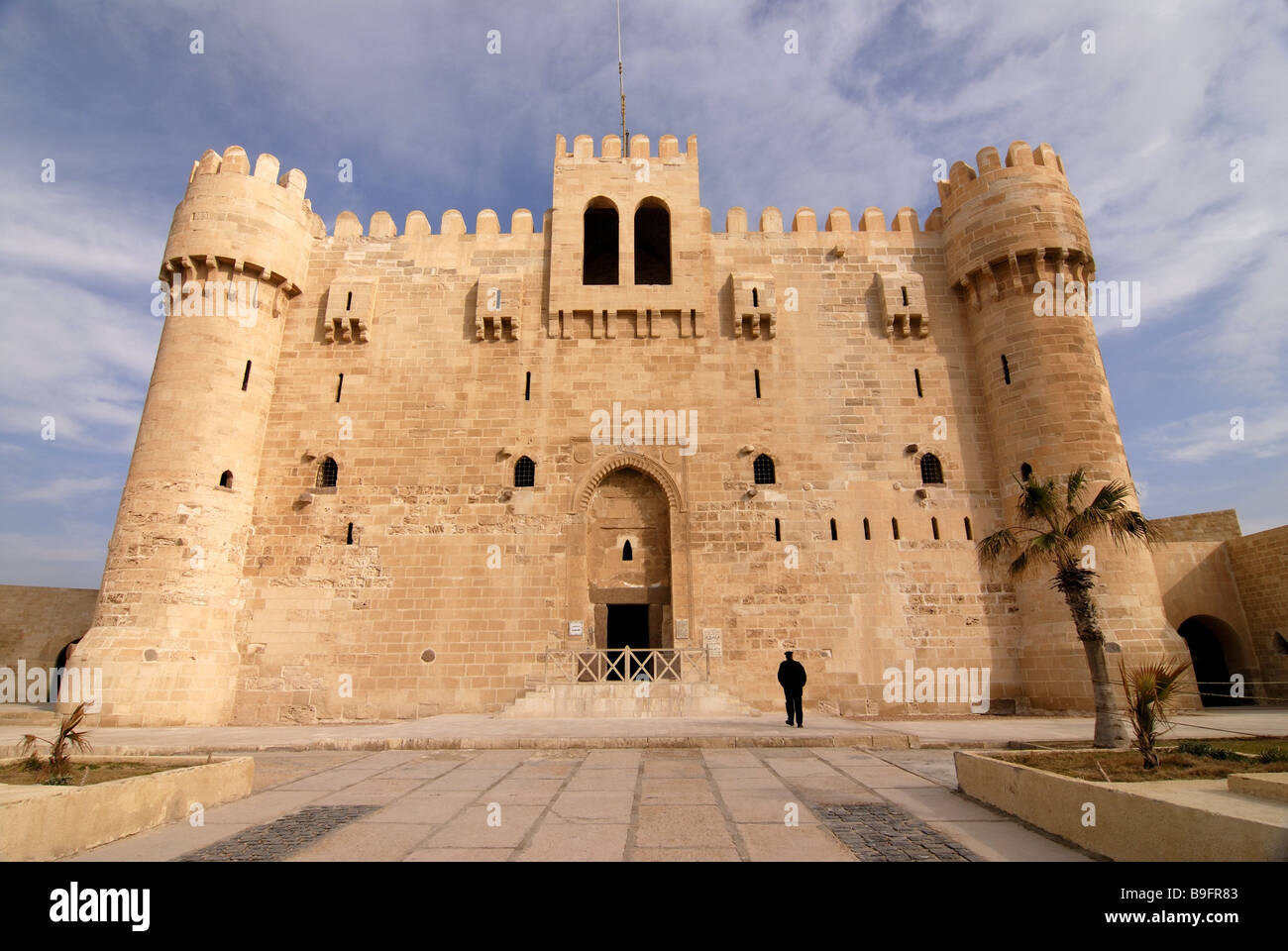 Egypt Alexandria sultan-fortress fort Kaitbai detail Africa port ...