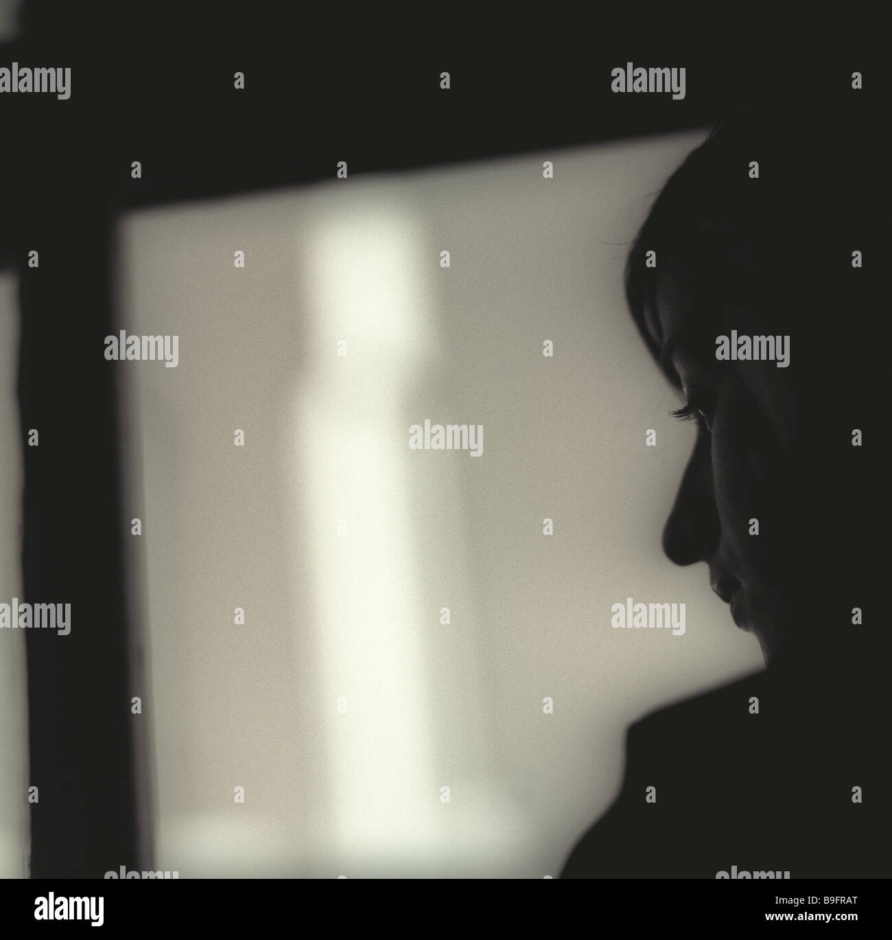 Lowered glance hi-res stock photography and images - Alamy