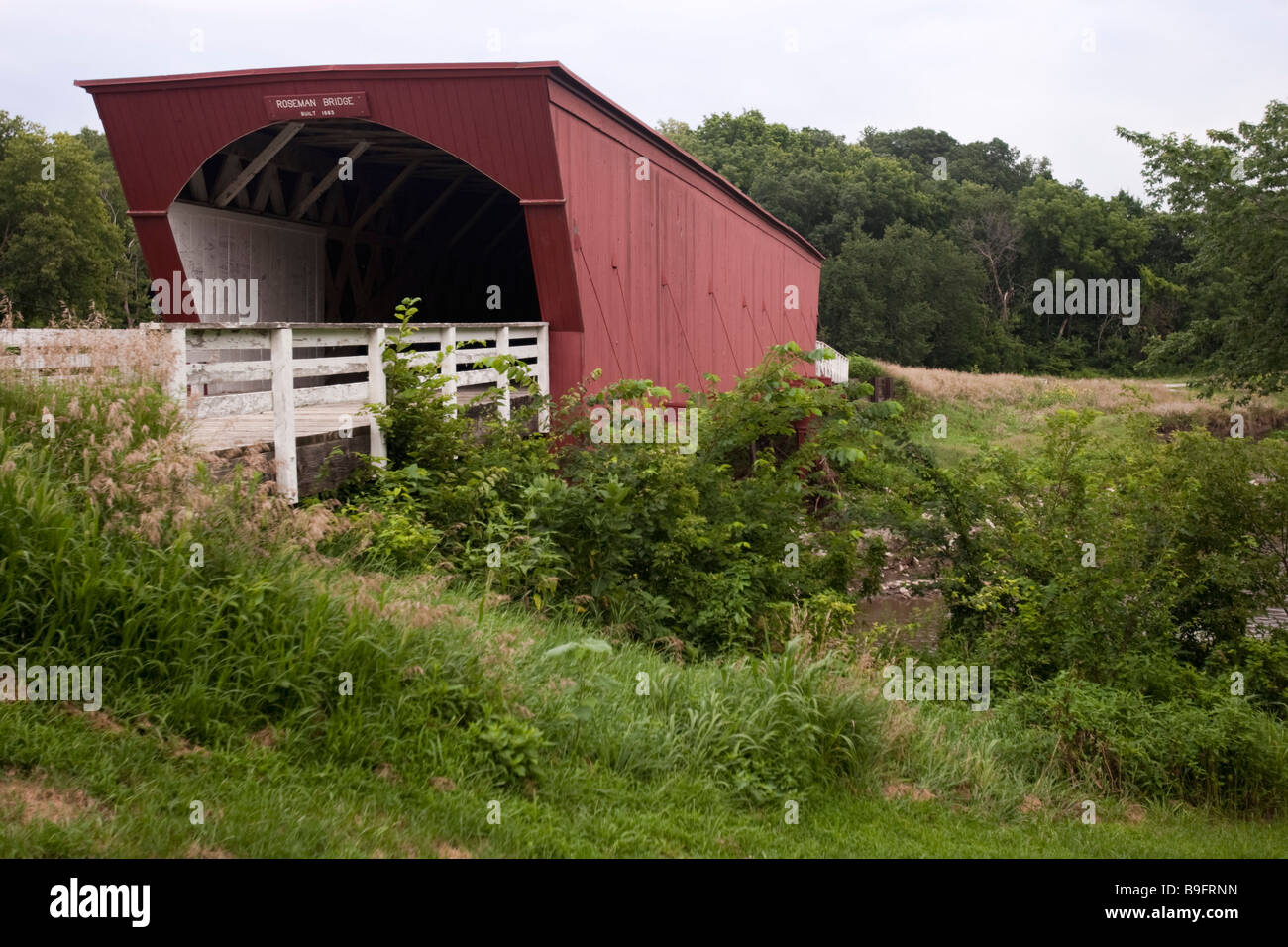 Roseman covered bridge Madison County Iowa USA Stock Photo - Alamy