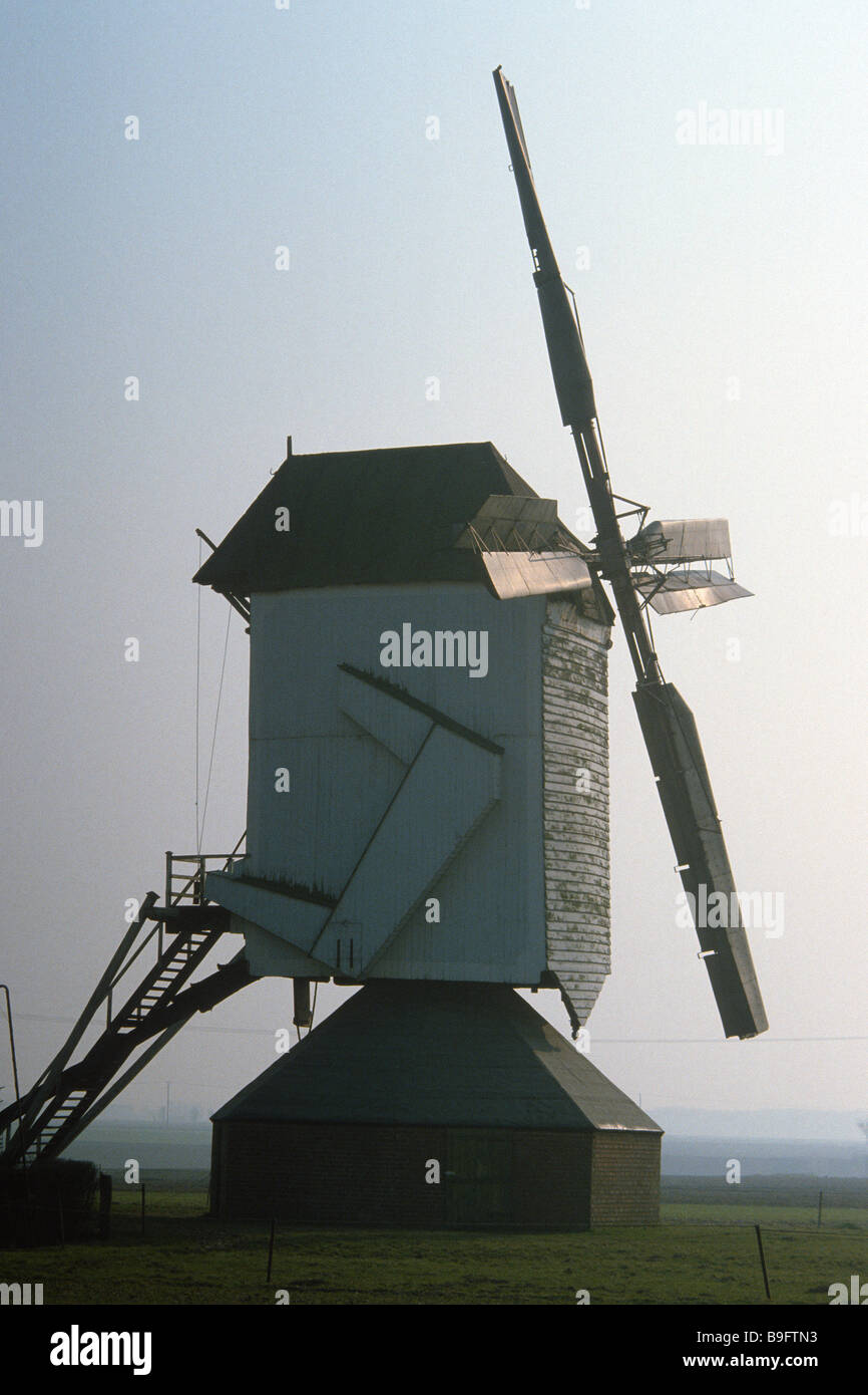 Post mill at Rödingen, North Rhine-Westphalia, Germany Stock Photo - Alamy