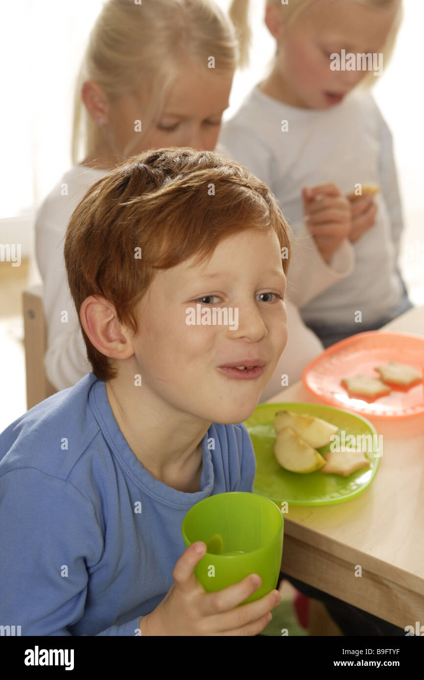 Children apple places eating juice drinks people girl boy siblings ...