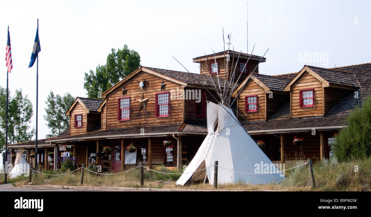 Custer Battlefield Trading Post Little Bighorn Battlefield near Crow ...