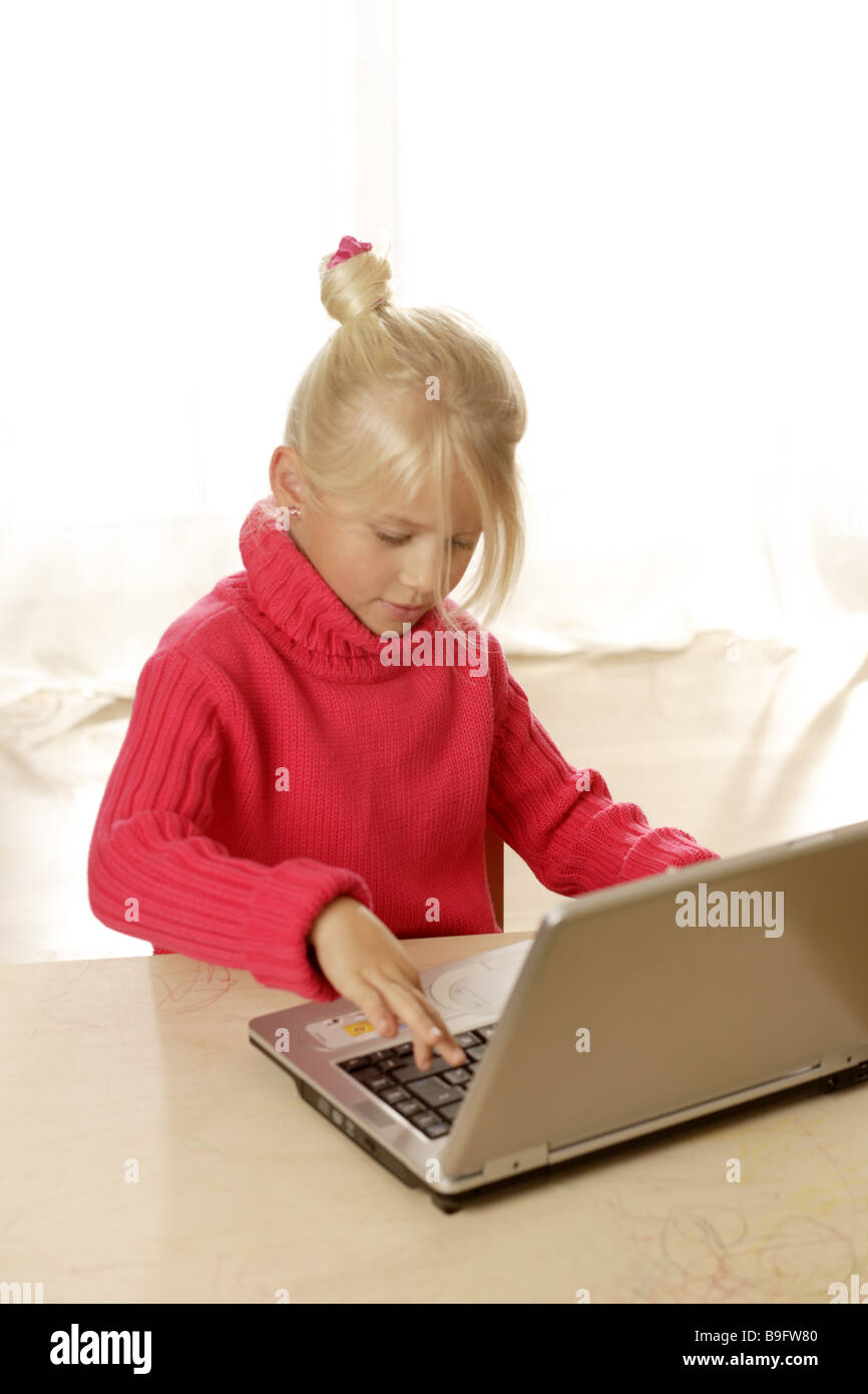 girl Notebook data input detail series people child blond turtlenecks ...