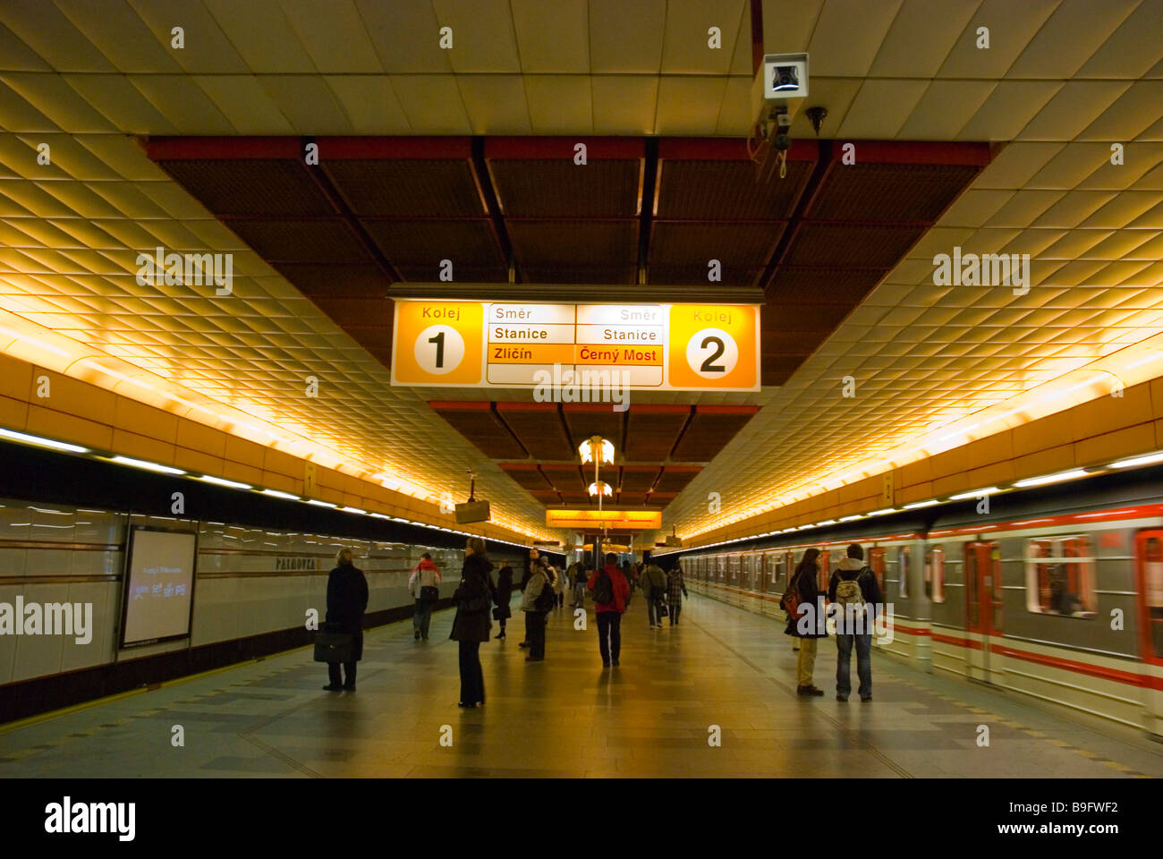 Palmovka metro station in Prague Czech Republic Europe Stock Photo - Alamy