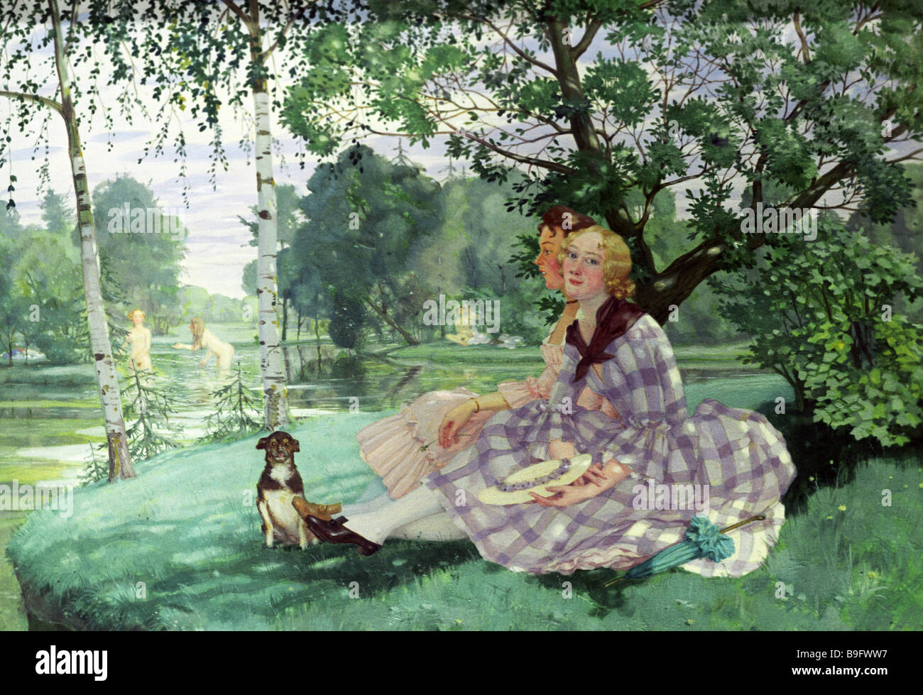 Konstantin Somov Summer State Tretyakov Gallery Moscow Stock Photo - Alamy