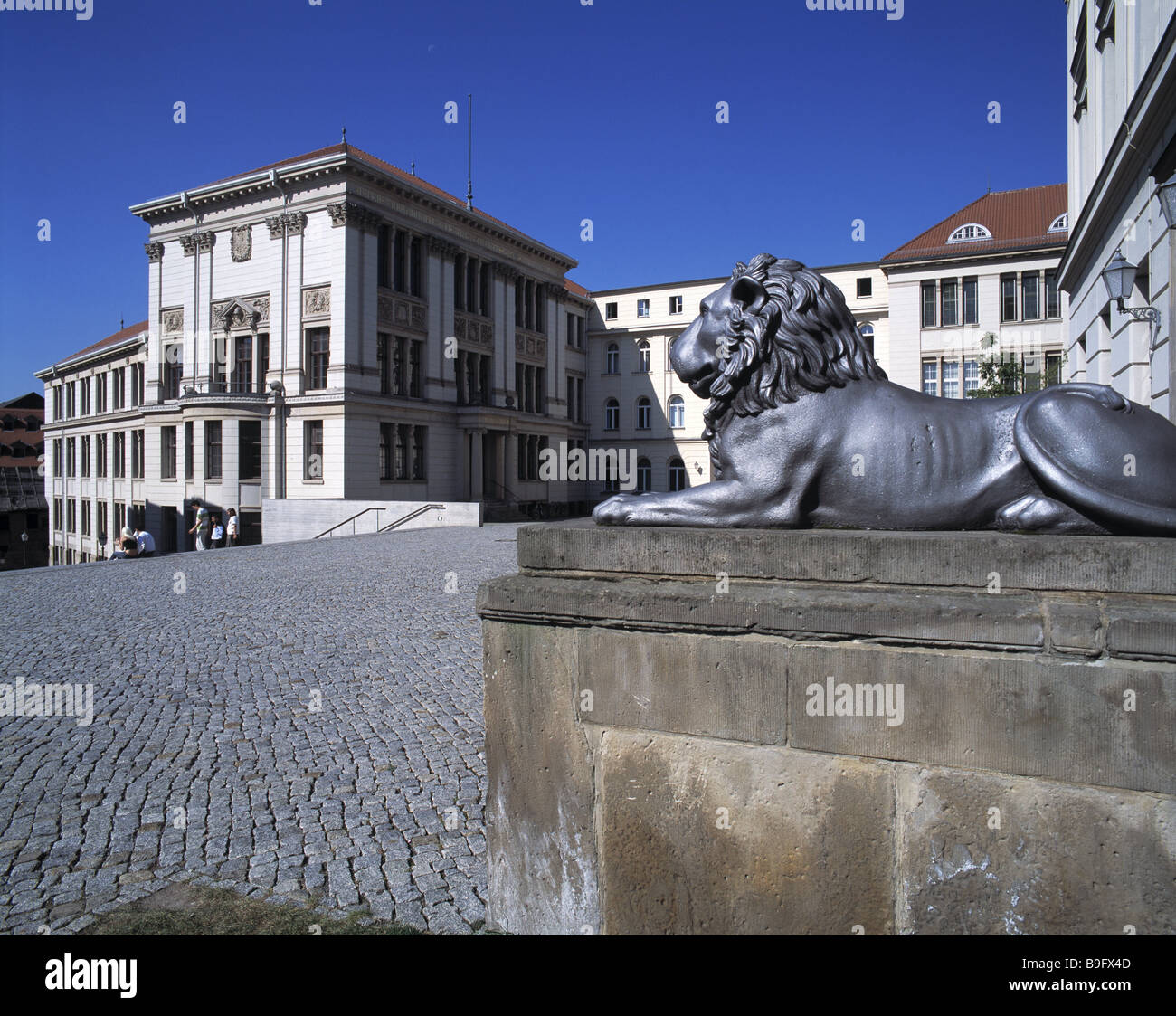 Germany Saxony-Anhalt hall at the Saale Martin-Luther-university ...