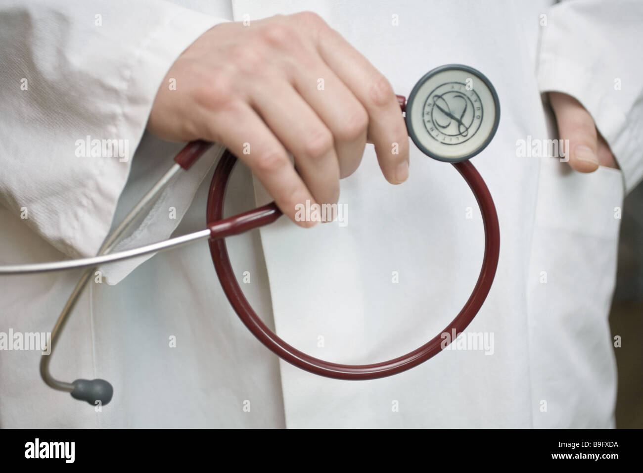 Doctor stethoscope detail Stock Photo - Alamy