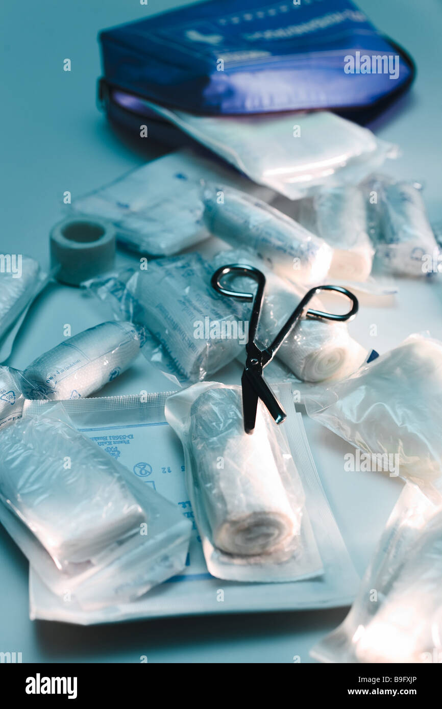 Stilllife medicine first-aid-boxes association-material First-aid first ...