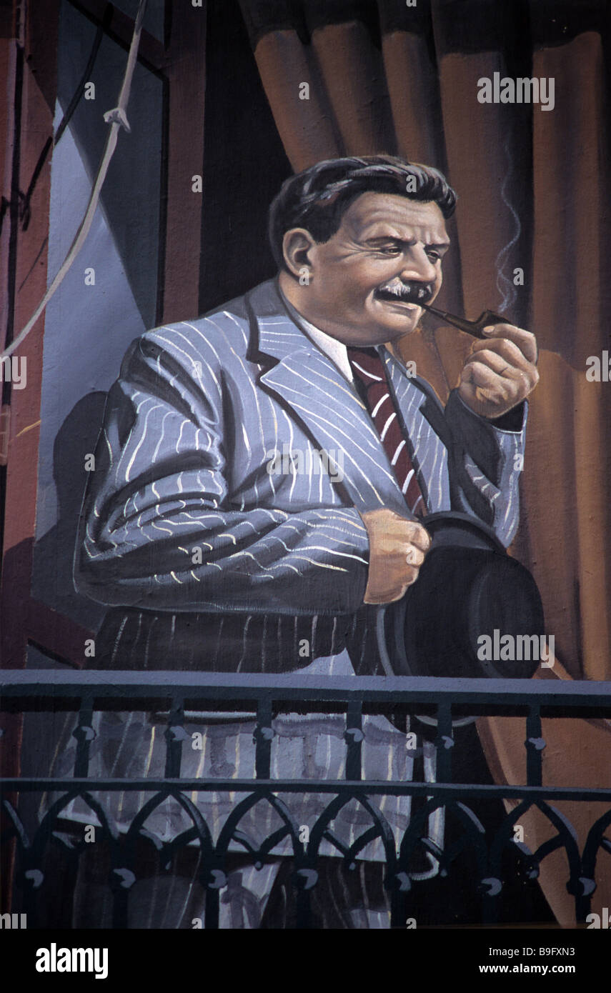 Wall Painting of Tony Garnier (1869-1948) French Architect & Town ...