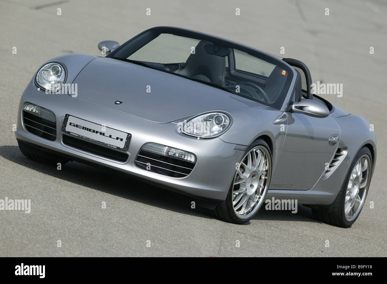 Porsche Gemballa Boxster Cabrio silver front-opinion series car Porsche ...