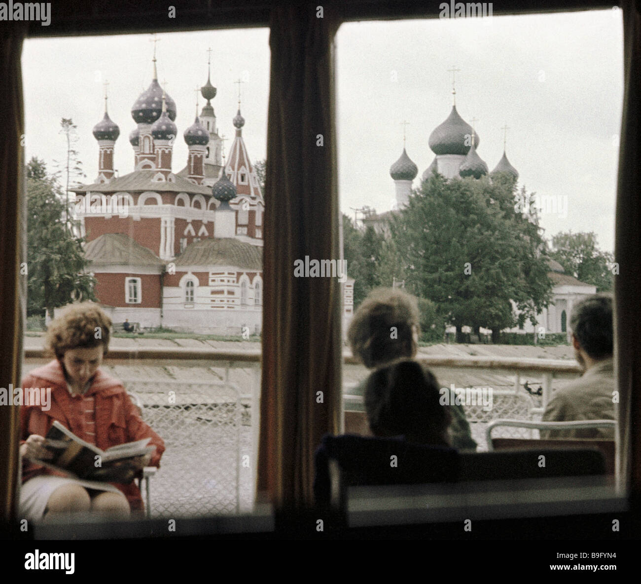 View of the Uglich city from a steamship deck Stock Photo - Alamy