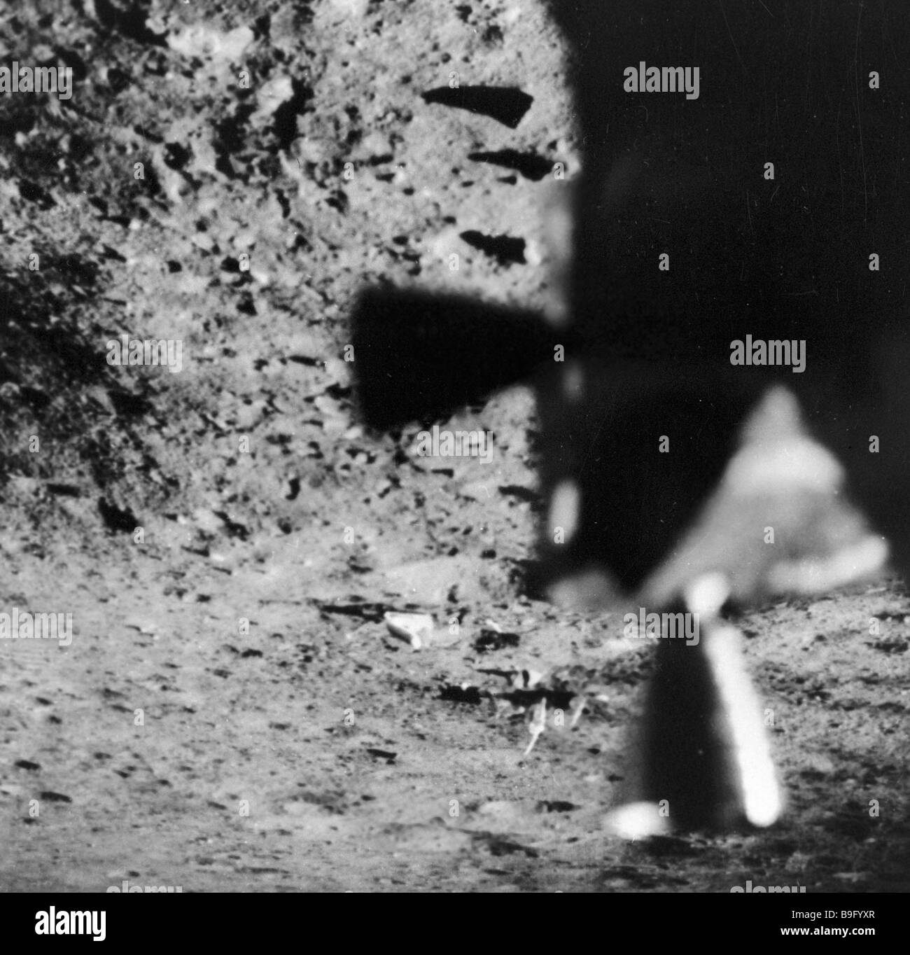 Research instruments fixed by American astronauts on the Moon during ...