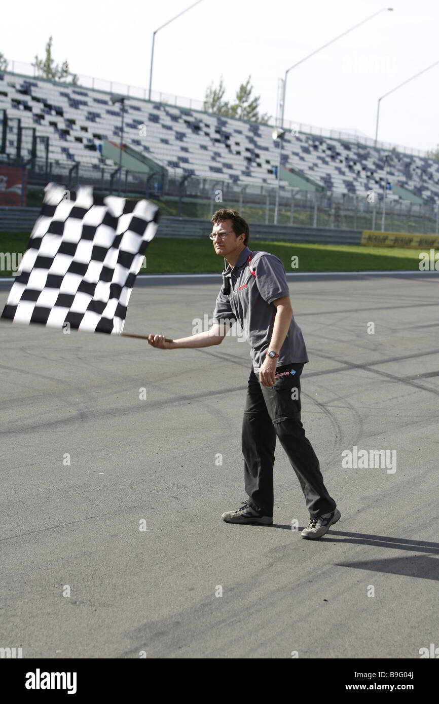 Black And White Race Track