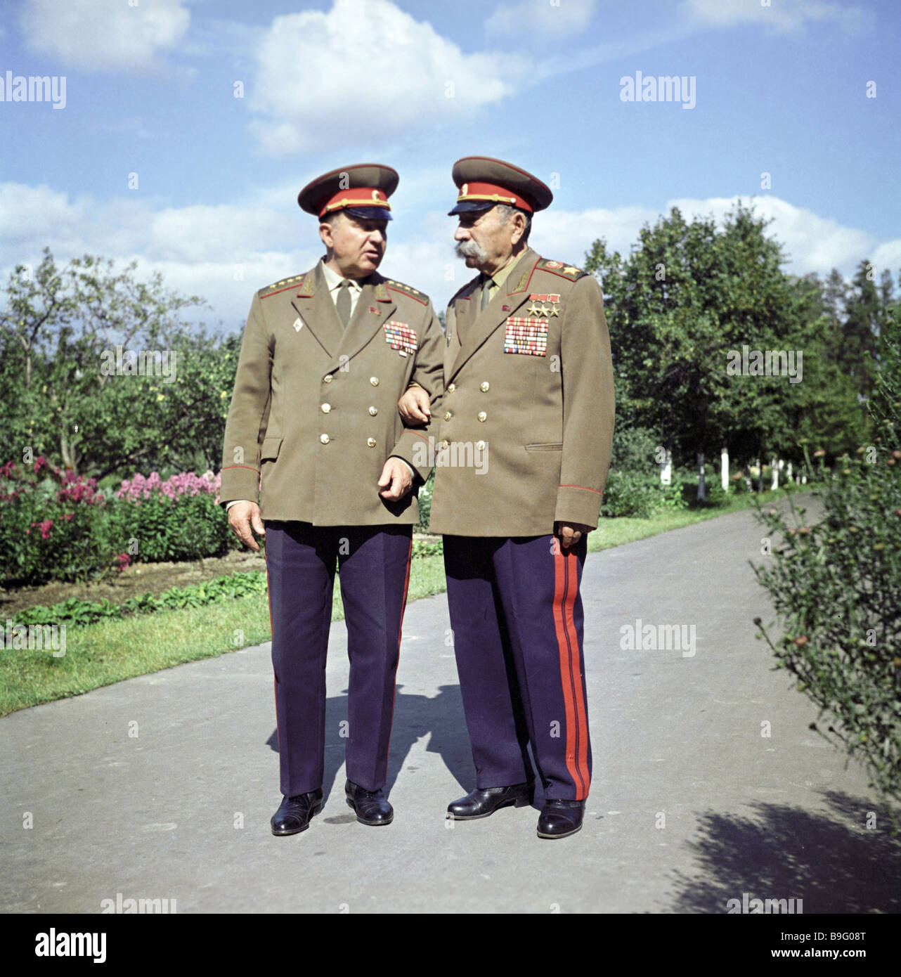 Marshal of the Soviet Union Semyon Budyonny right and former First ...