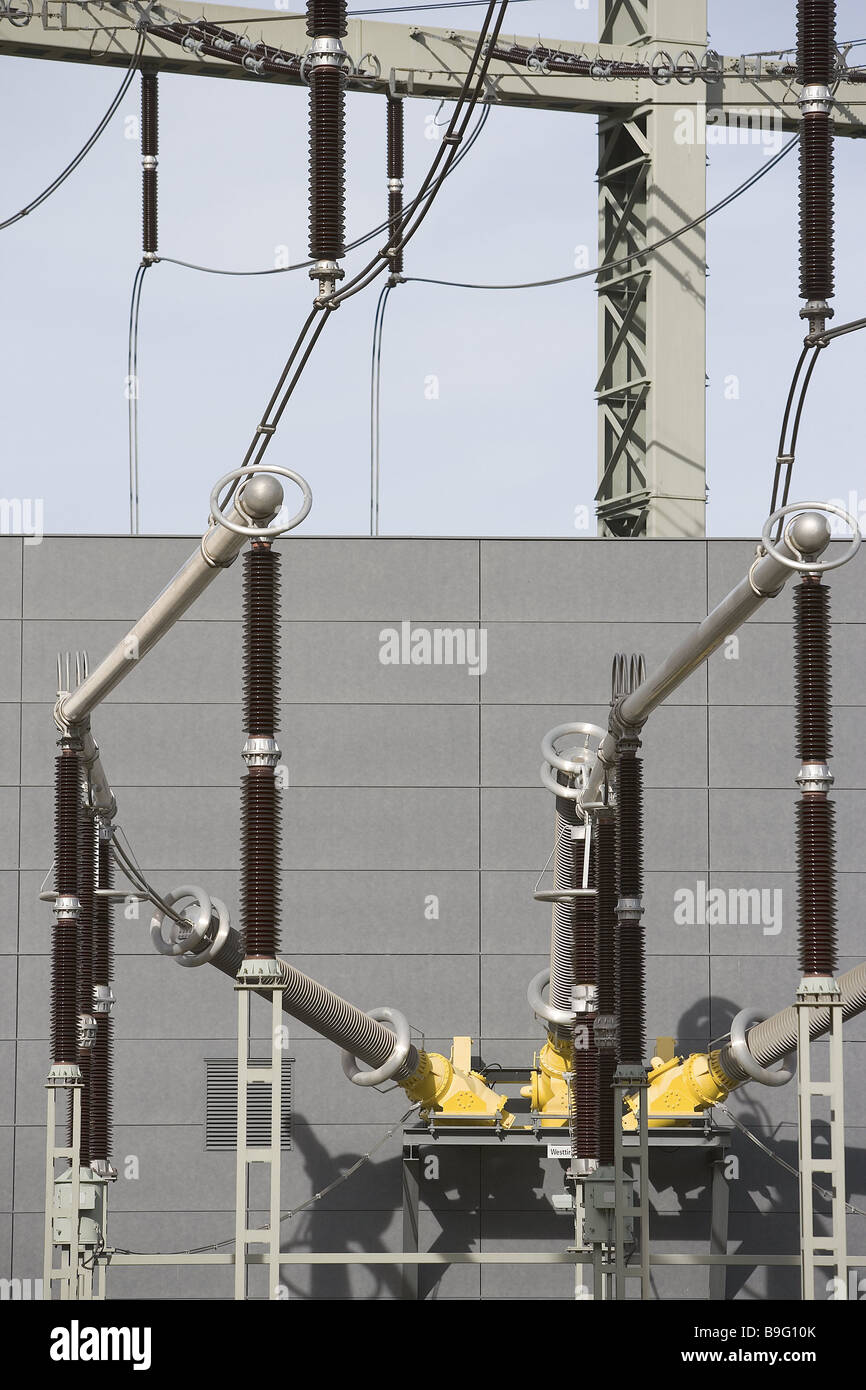 Substation detail transformers transformer-station transformer station ...