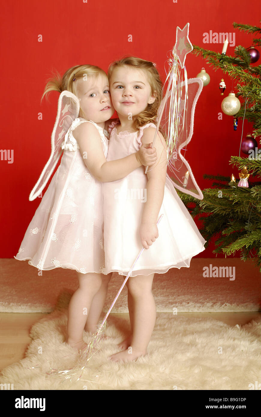 christmas girl two disguise angels star-rod embrace cheerfully series ...