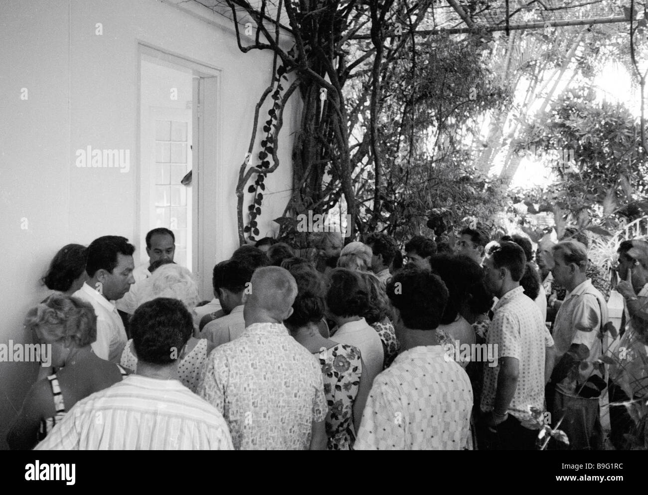 Visitors examine Finca Vigia house museum of writer Ernest Hemingway ...