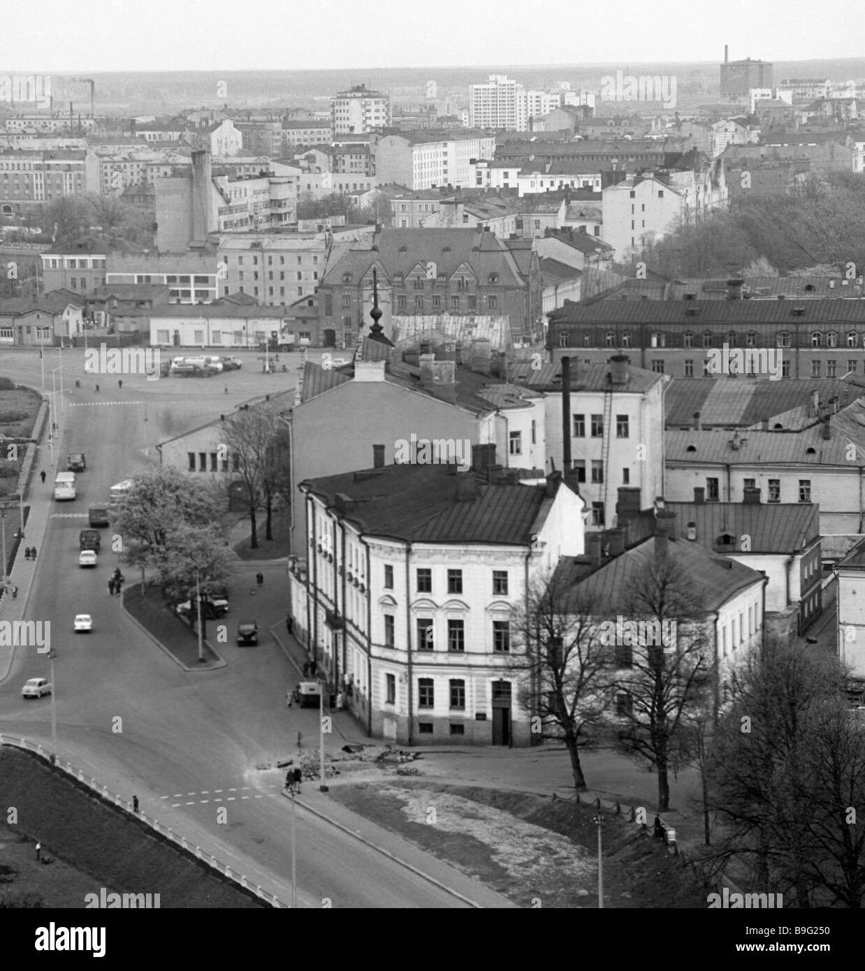 Panorama of Vyborg Baltic port Stock Photo - Alamy