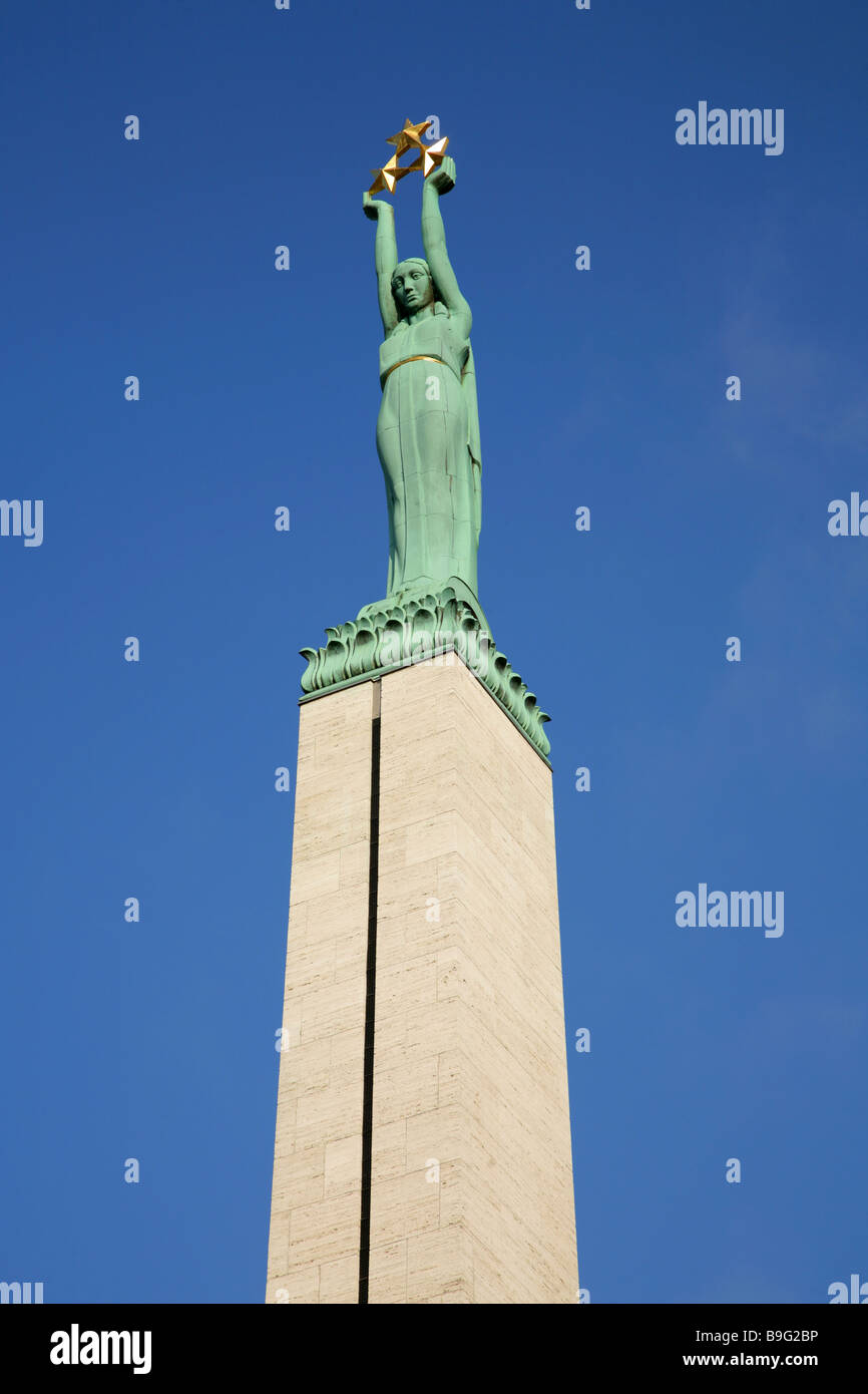 Freedom Monument or Milda, Riga, Latvia Stock Photo - Alamy
