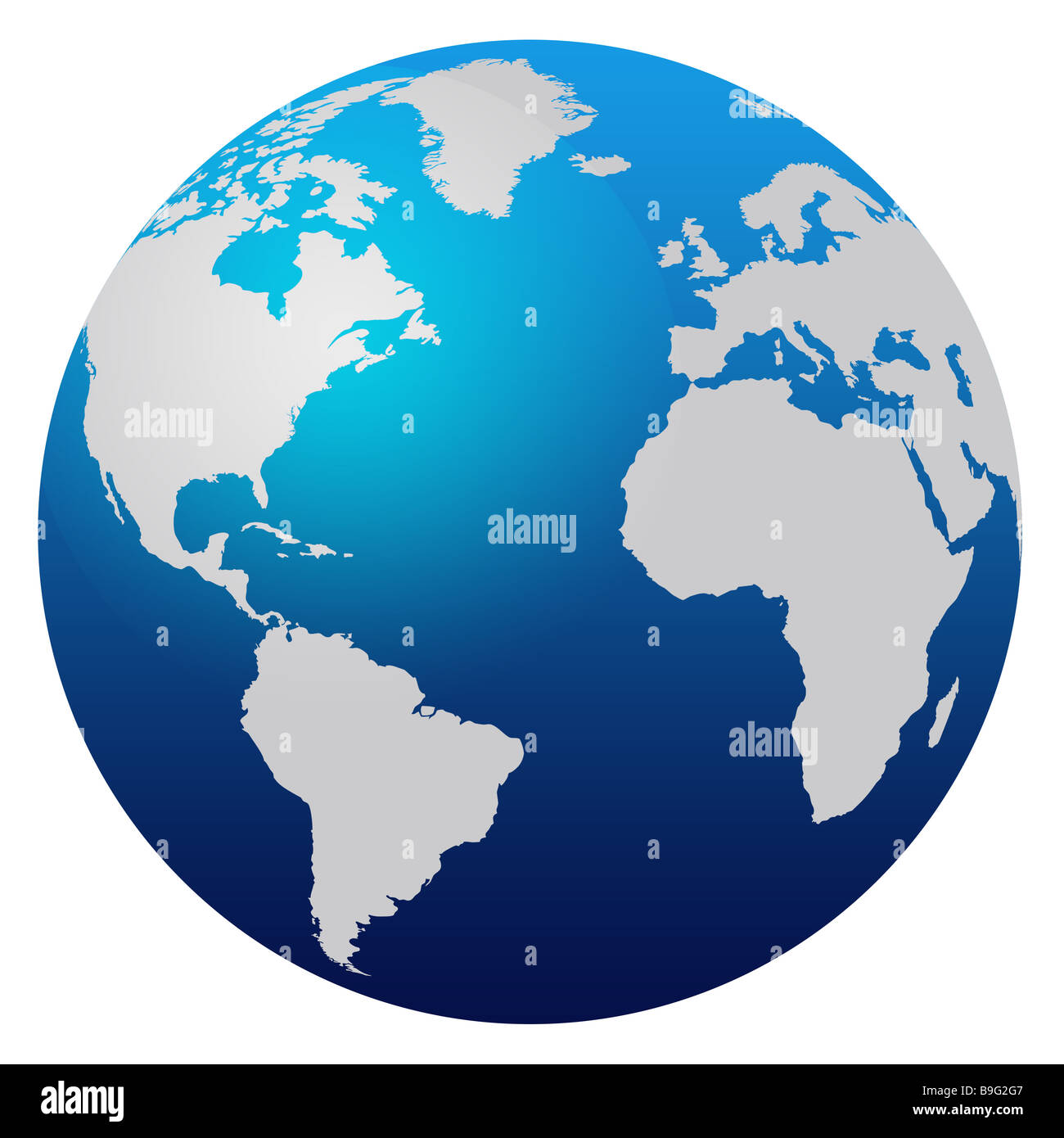 Map of hemisphere map Cut Out Stock Images & Pictures - Alamy