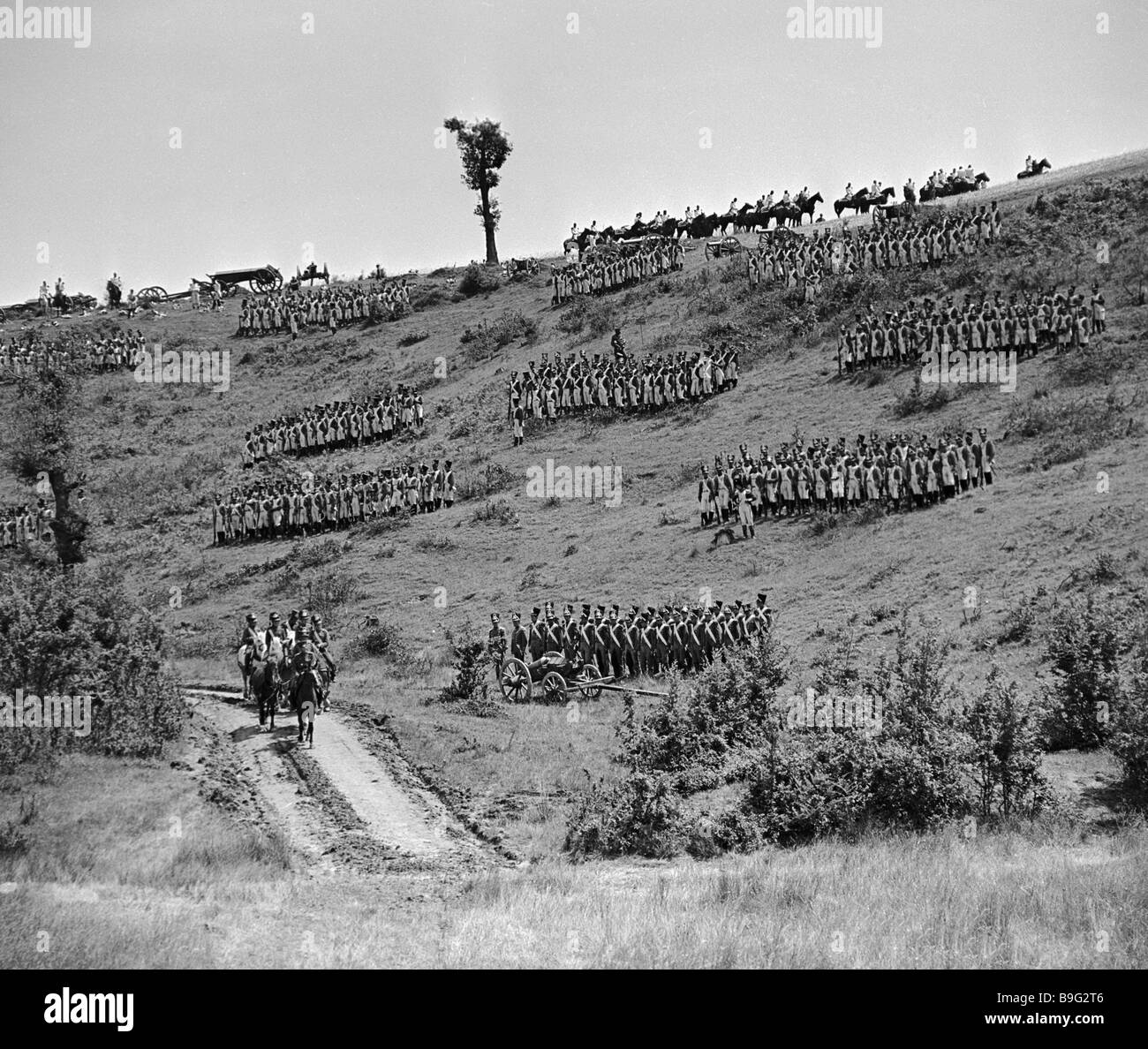 Shooting a battle scene of the feature film Waterloo Stock Photo - Alamy