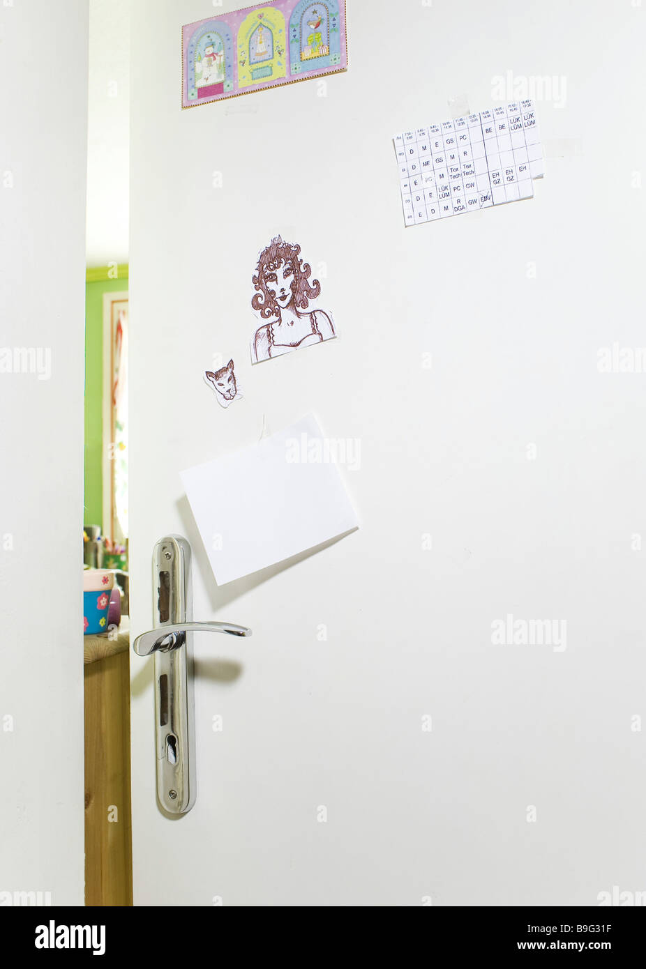 Door note split openly insight nurseries room-door doorknob door-split ...