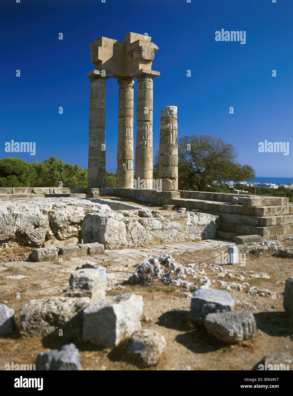 Monte Smith Rhodes Greece High Resolution Stock Photography and Images ...
