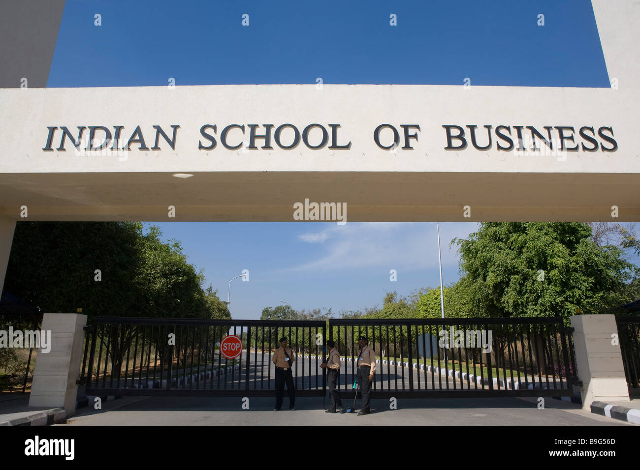 India Hyderabad Hi Tech City Indian School of Business Main entrance ...