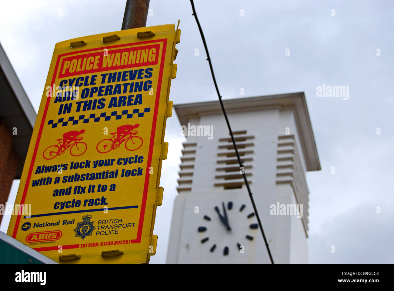 Warning To Thieves Sign High Resolution Stock Photography and Images ...