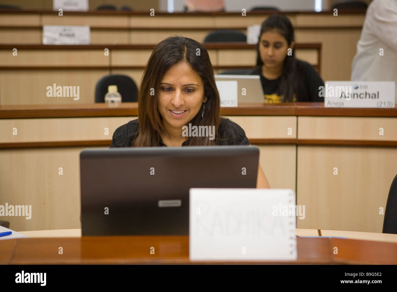 India Hyderabad Hi Tech City Indian School of Business Classroom Stock ...