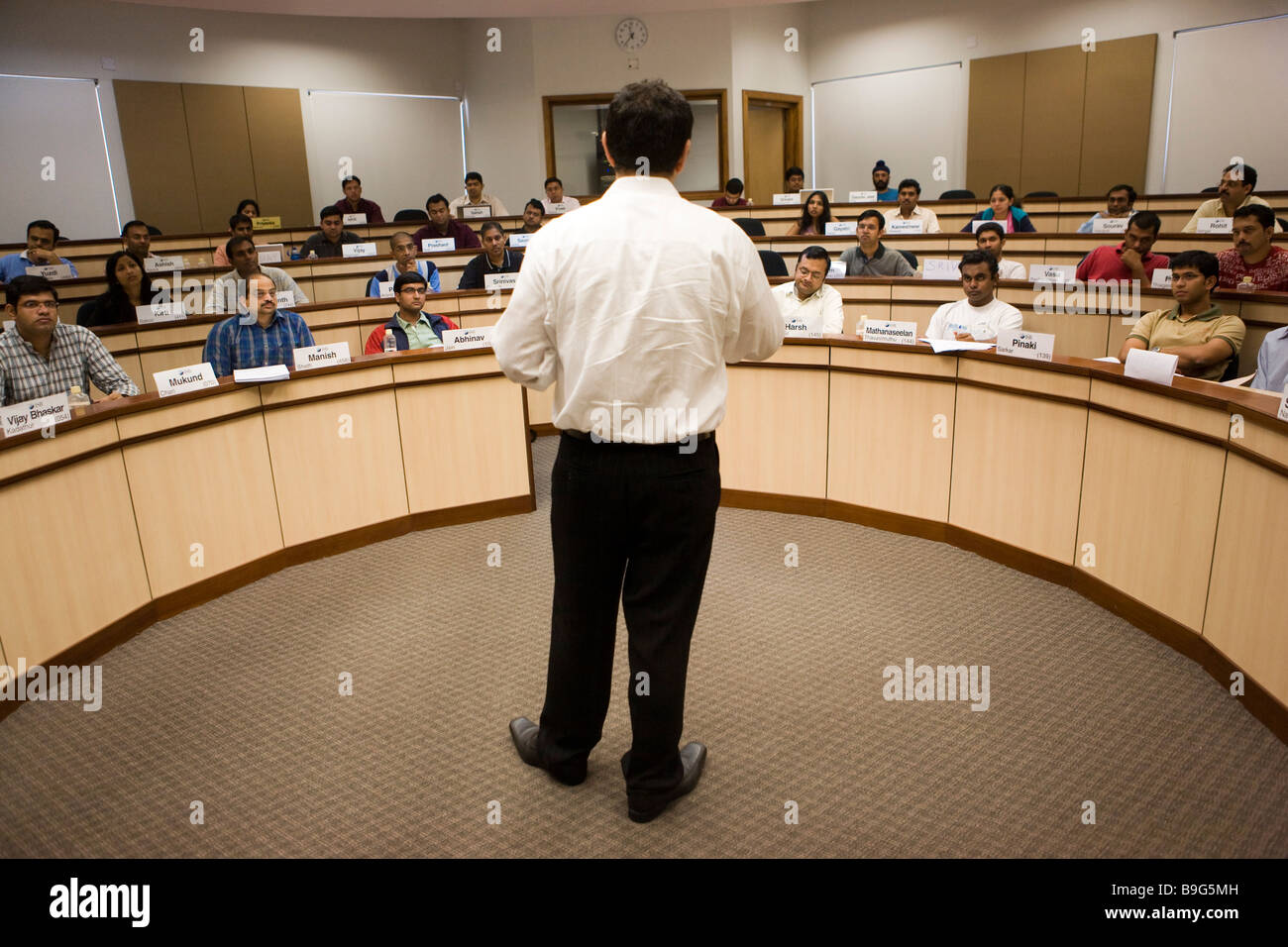 India Hyderabad Hi Tech City Indian School of Business Classroom Stock ...