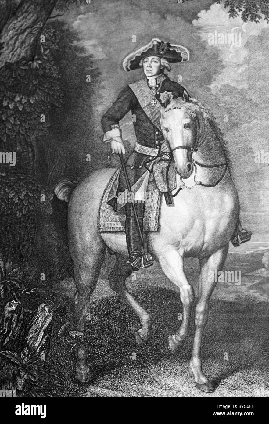 A portrait of Emperor Paul I 1754 1801 Stock Photo - Alamy