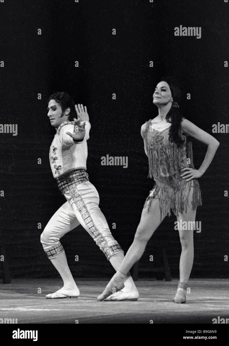 Cuban ballerina Alicia Alonso dancing Carmen in the ballet Carmen Suite ...