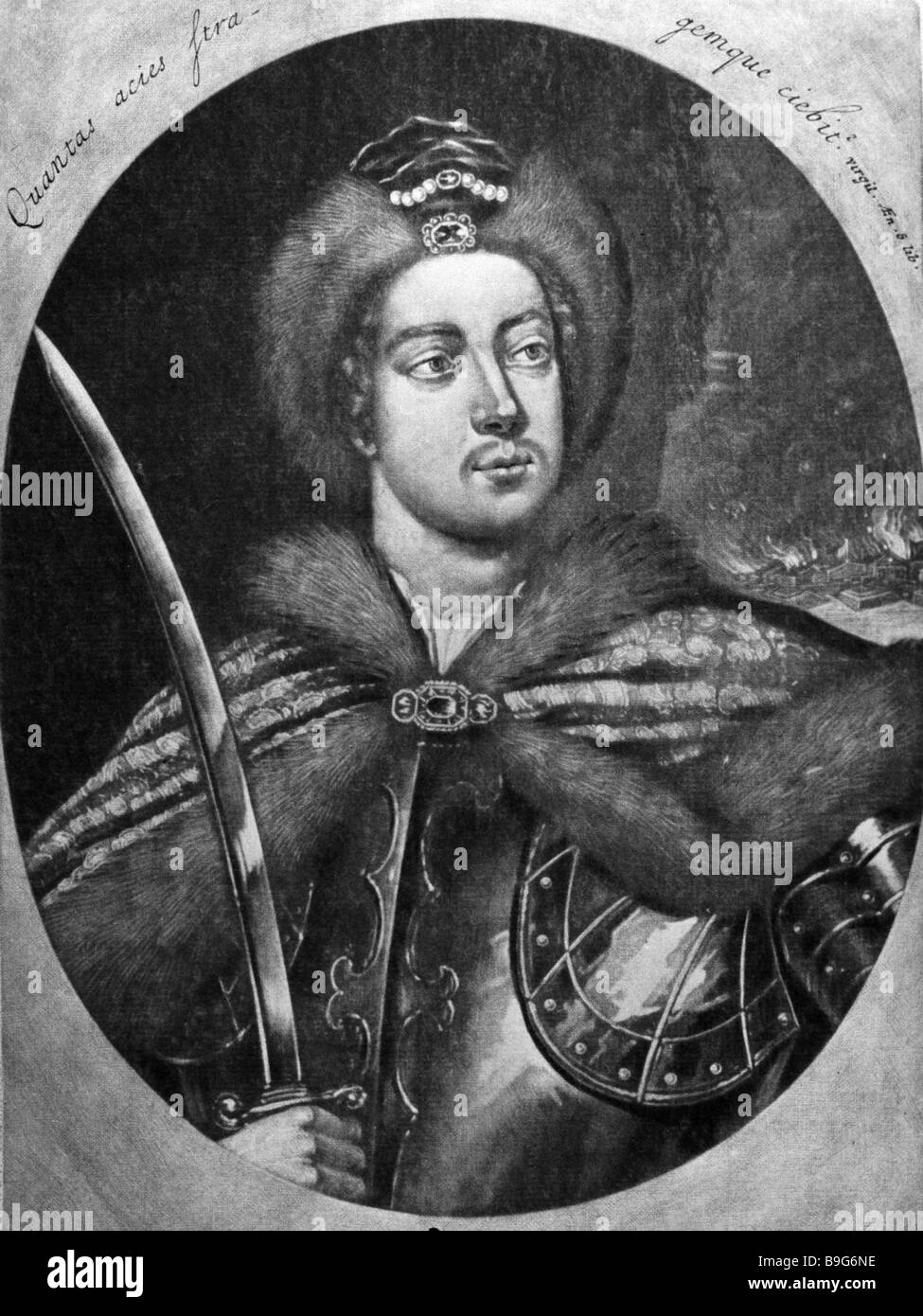 A reproduction of an engraving from Yakov Zak s collection Tsar Peter ...