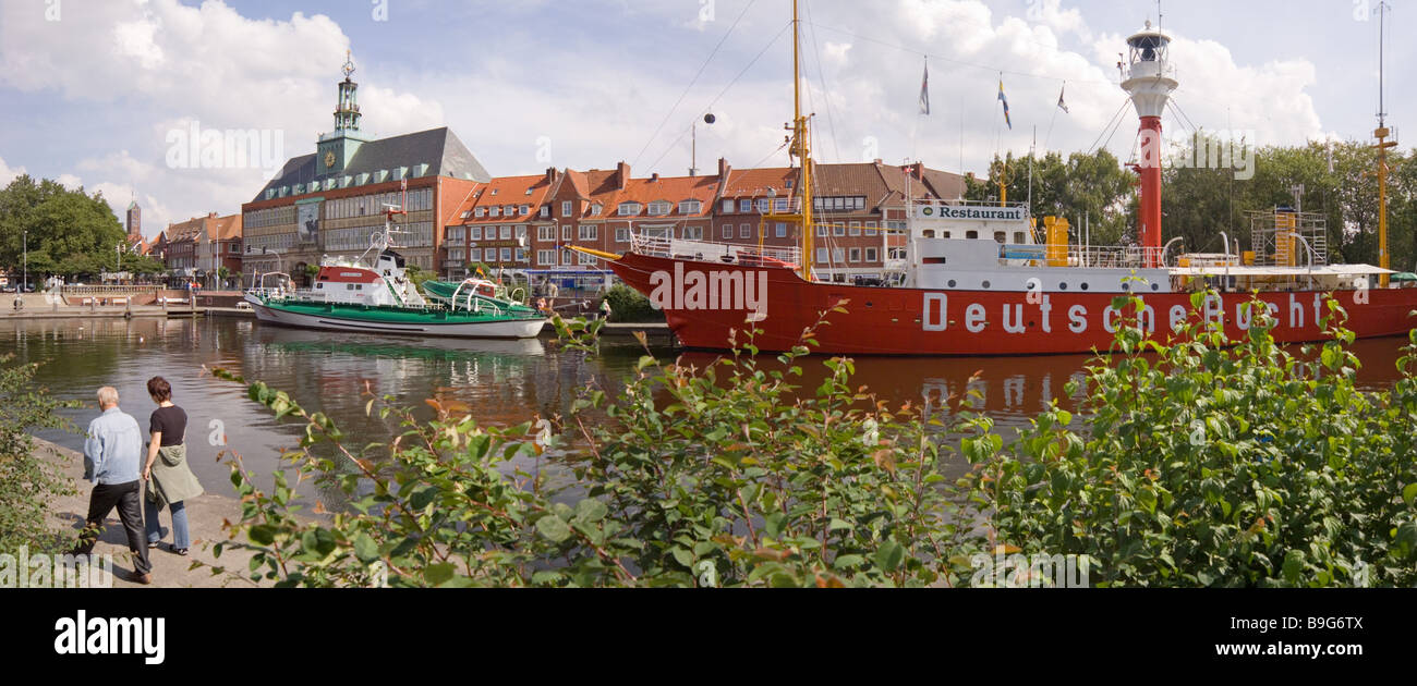 Germany Lower Saxony Emden dock 'Ratsdelft' ratsdelft' Old ages harbor ...