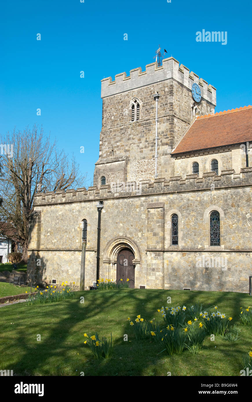 St Peters Church in the square, Petersfield Stock Photo - Alamy