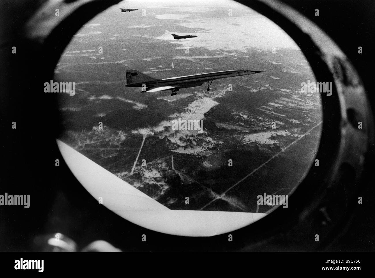A TU 144 jetliner in flight Stock Photo - Alamy