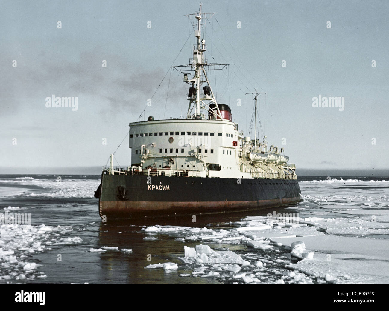 The icebreaker Krasin Stock Photo - Alamy