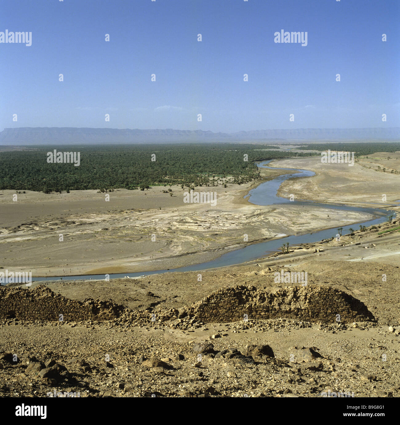 Morocco Draa-Valley river draa close to Zagora Stock Photo - Alamy