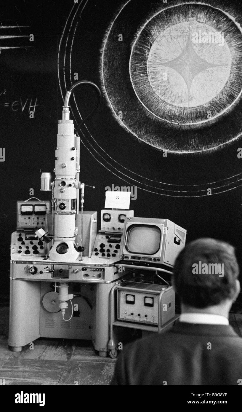 An all purpose television subsystem microscope exhibited at the ...