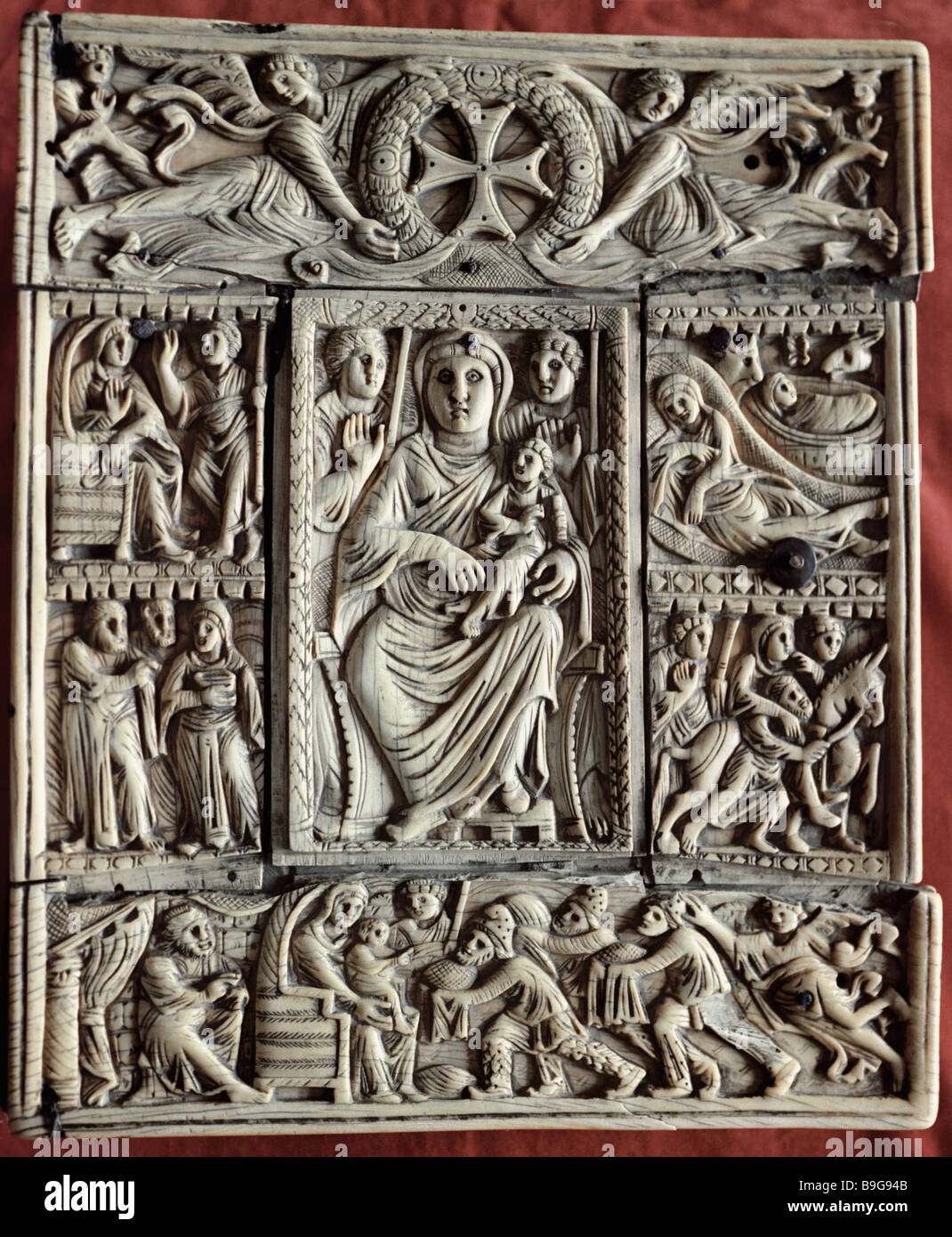 A sixth century ivory book binding from collection of the Matenadaran ...