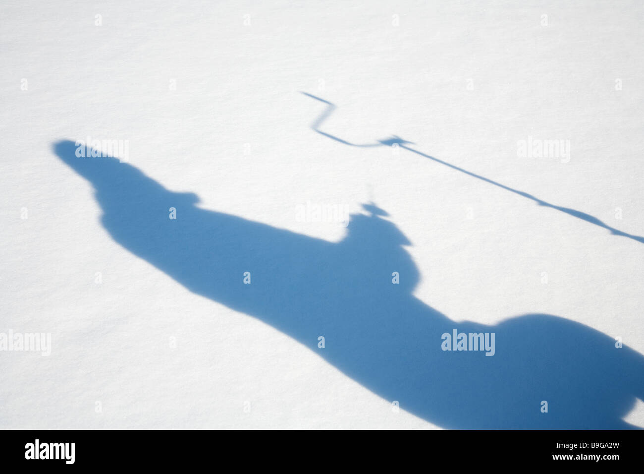 Human shadow on snow surface hi-res stock photography and images - Alamy