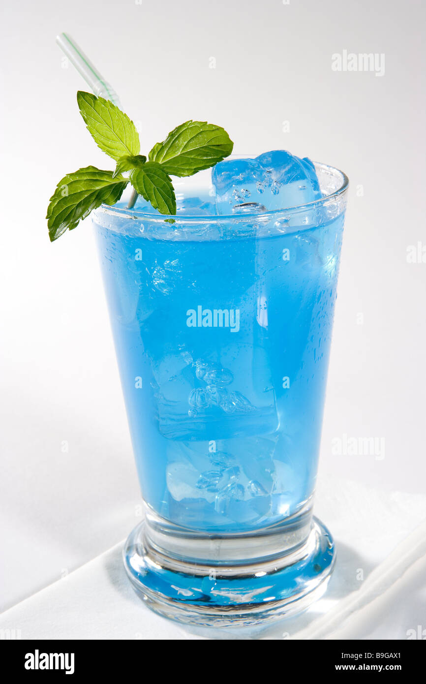 glass cocktail blue straw mint tumbler drinking beverage glass ...