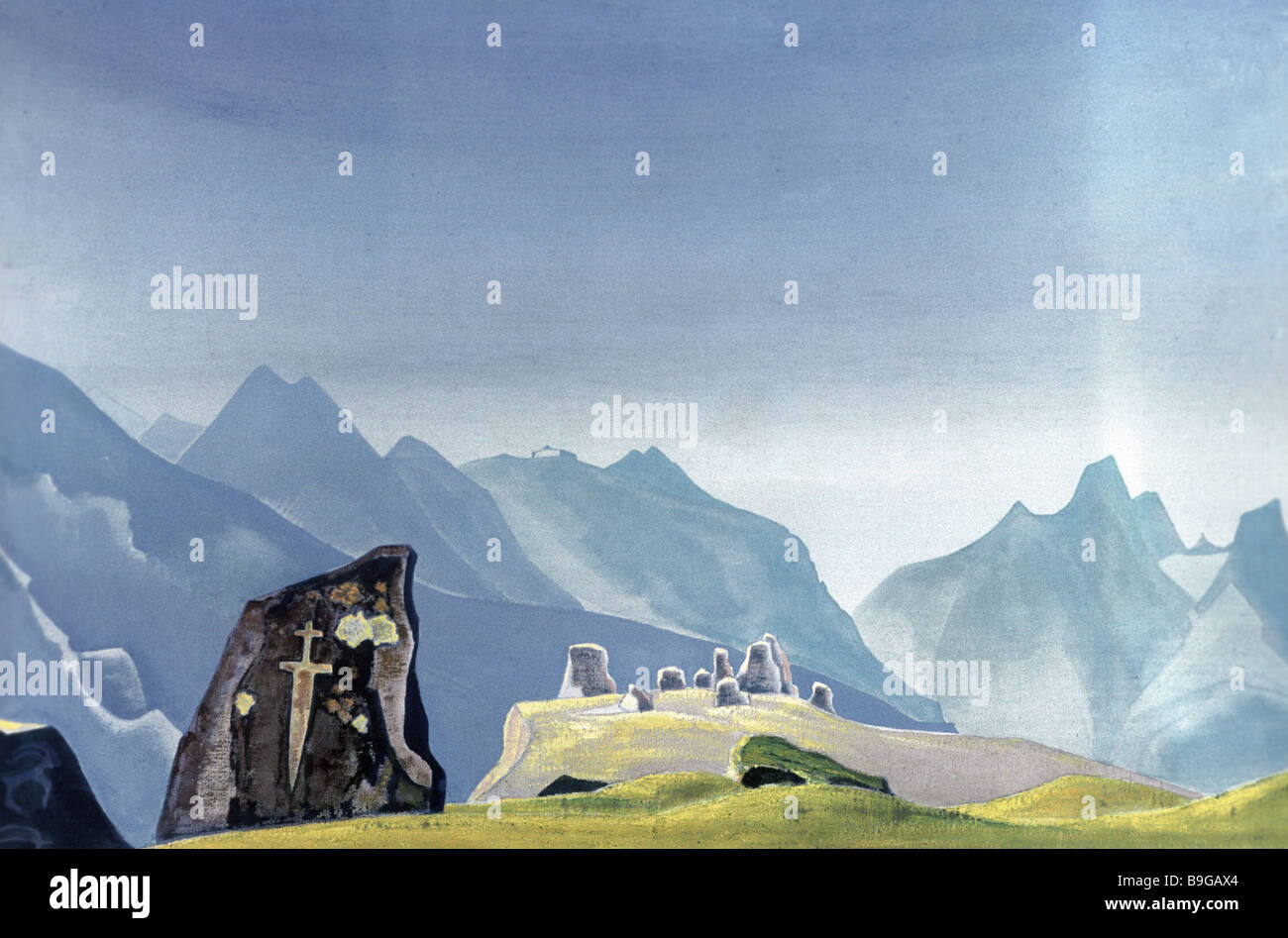 Sword of Gesar Khan by Nicholas Roerich Nikolai Rerikh reproduction ...