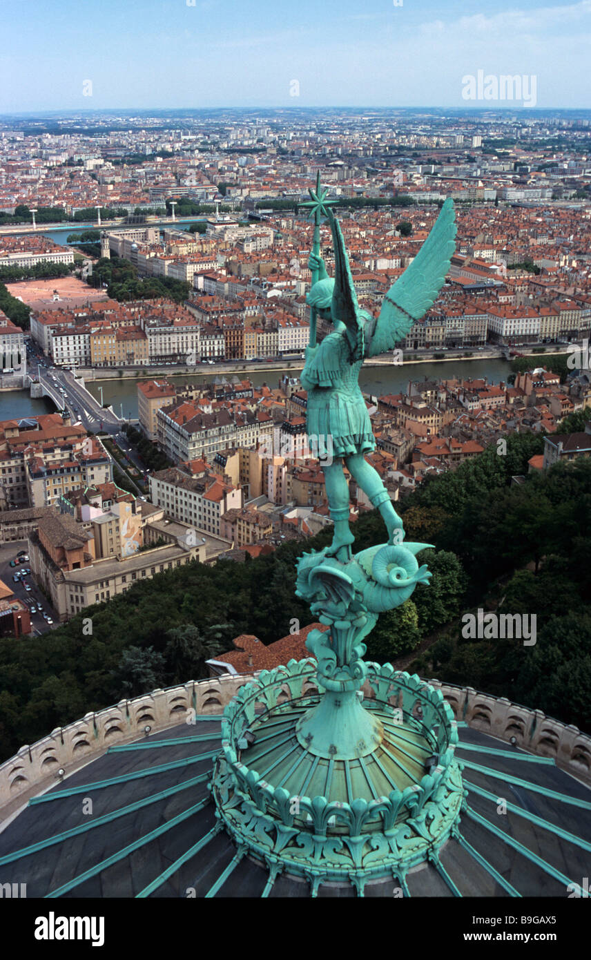 Angel fourviere lyon france hi-res stock photography and images - Alamy