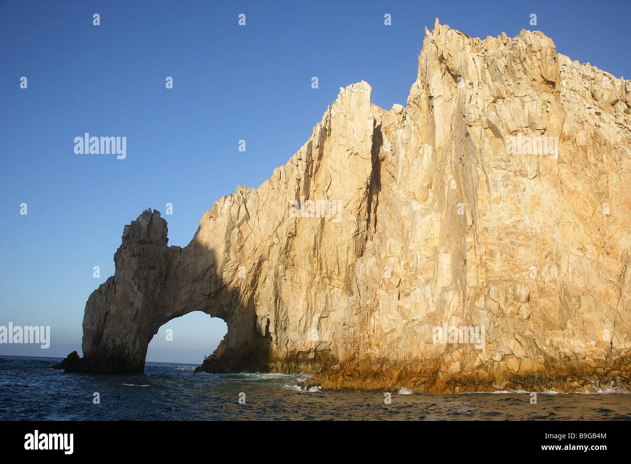 Mexico Baja California los cabos Cabo San Lucas steep-coast rock-bow ...