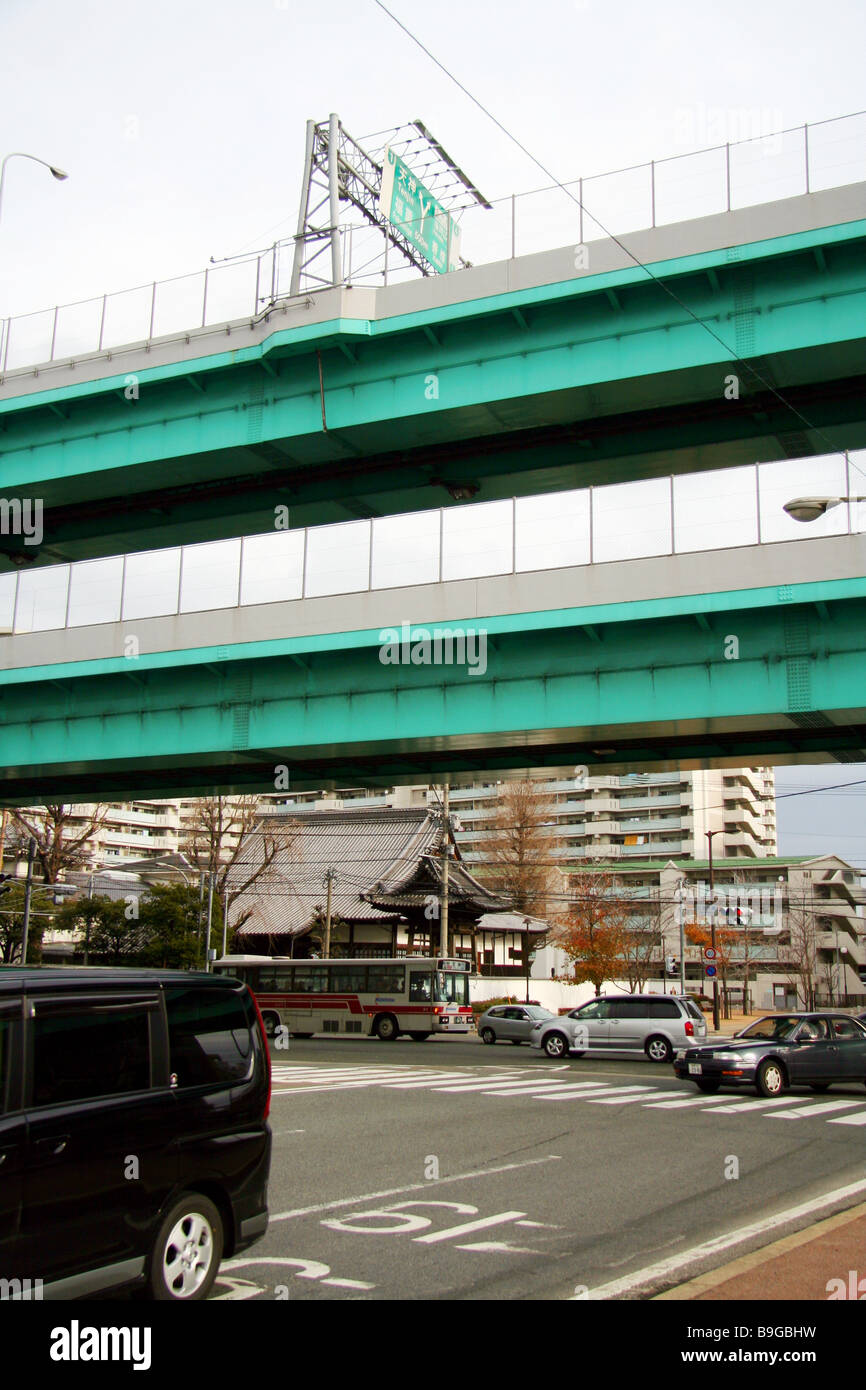 Japan Kyushu Fukuoka city highway Asia East-Asia city city highway ...