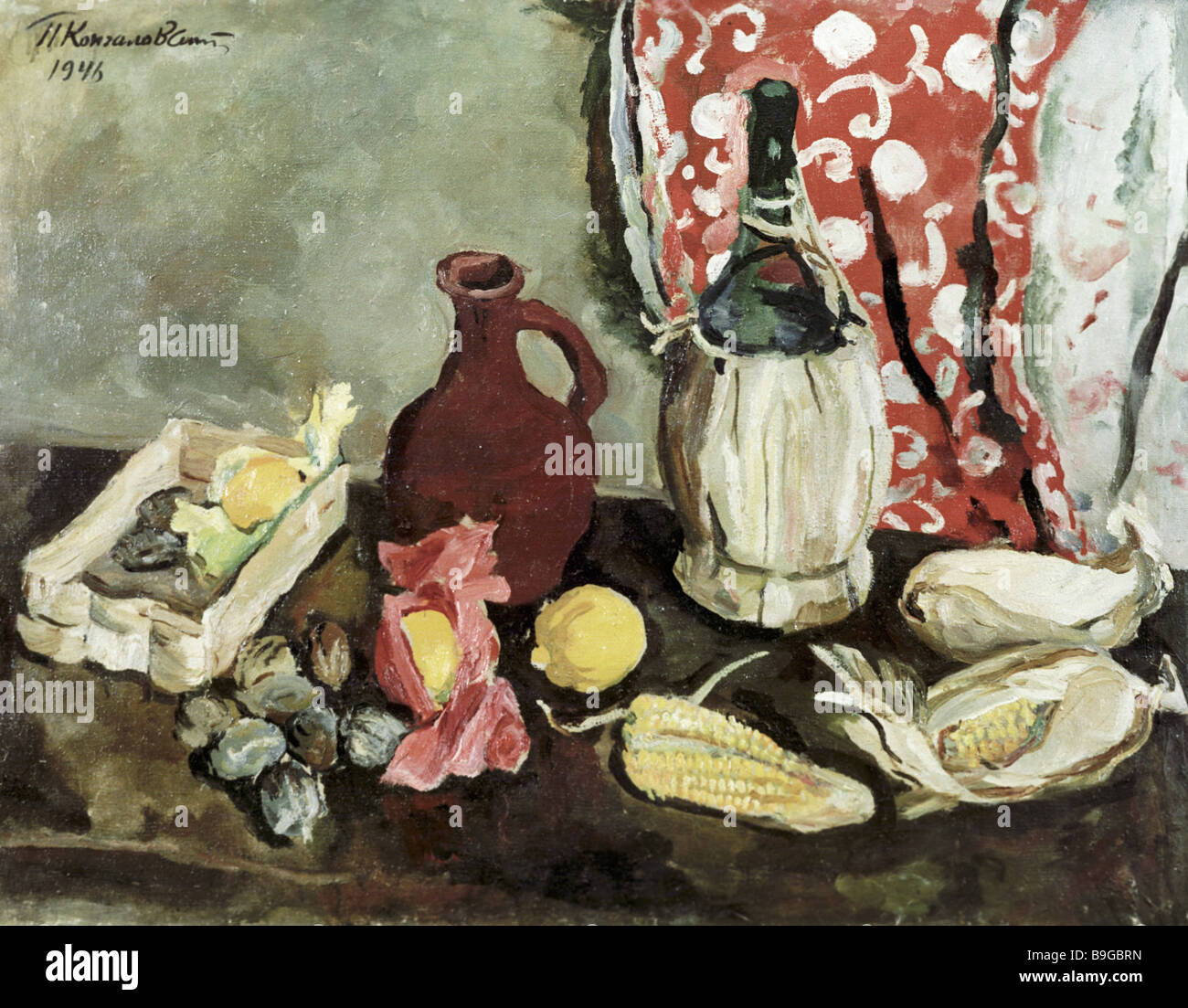 Reproduction of painting Southern Still Life by Peter Konchalovsky 1946 ...