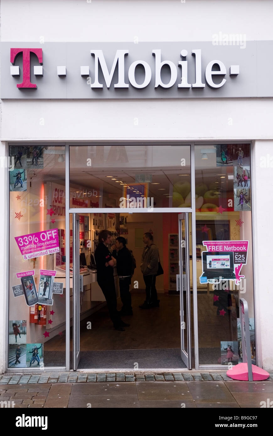 T Mobile store on Market street Manchester city centre UK Stock Photo ...