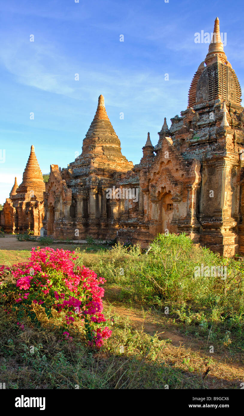 the ancient temple city of Pagan Bagan at Myanmar Burma Birma Stock ...
